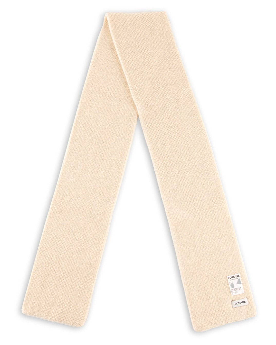 RoToTo Merino Lambswool Sock Knit Scarf - Off White – Standard & Strange