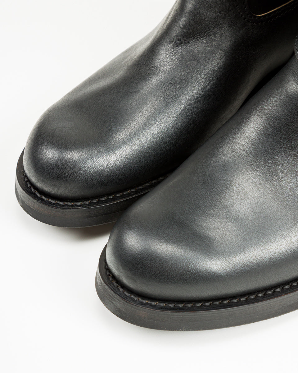 Y'2 Leather Engineer Boot - Sumi Dyed Horse (SHB-01) – Standard & Strange