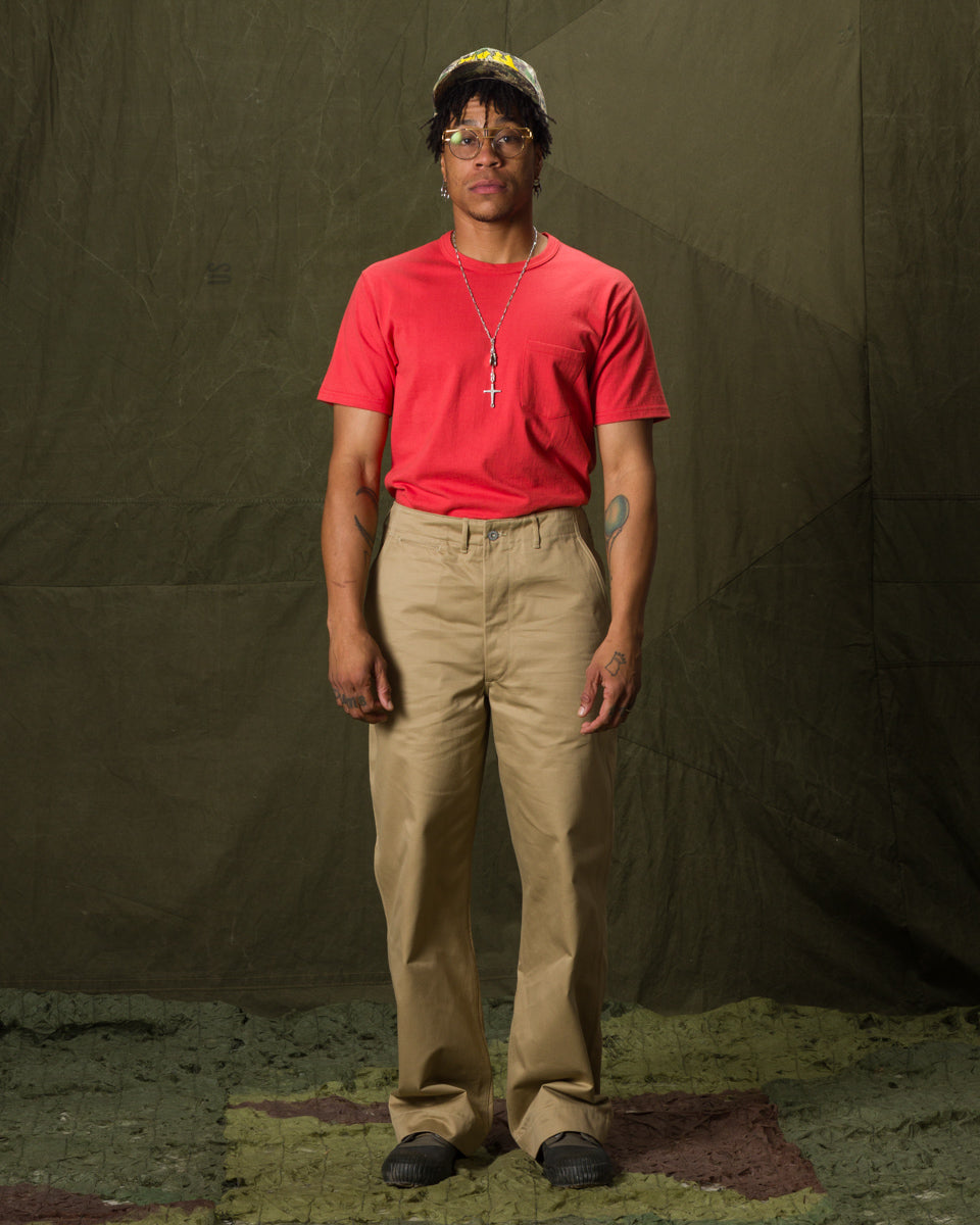 The Real McCoy's Joe McCoy Pocket Tee - Scarlet – Standard & Strange