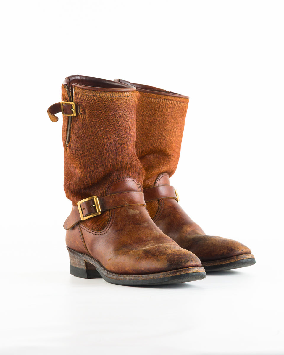 S&S x Attractions 444 Engineer Boot - Brown Horsehair – Standard & Strange