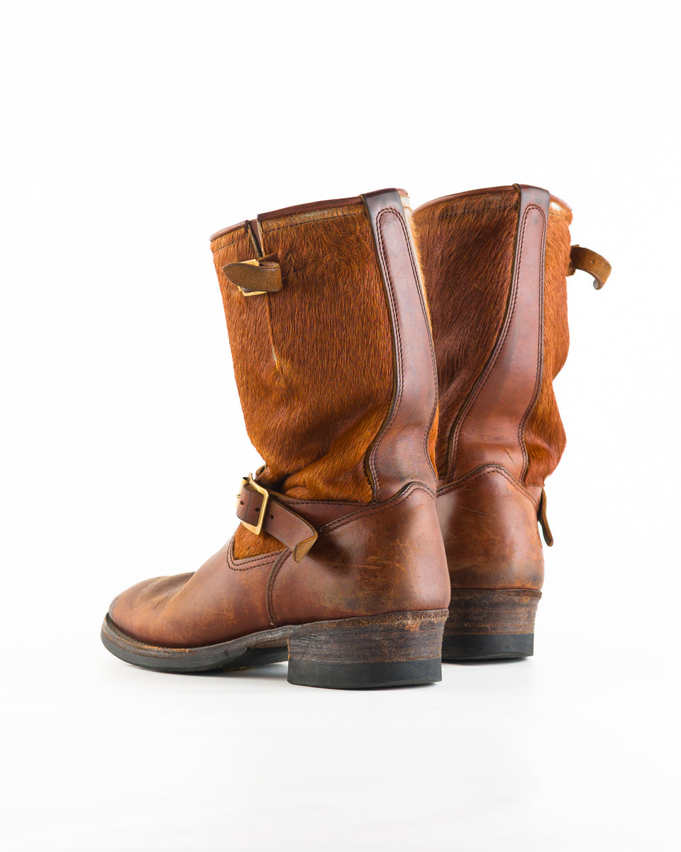 S&S x Attractions 444 Engineer Boot - Brown Horsehair – Standard & Strange