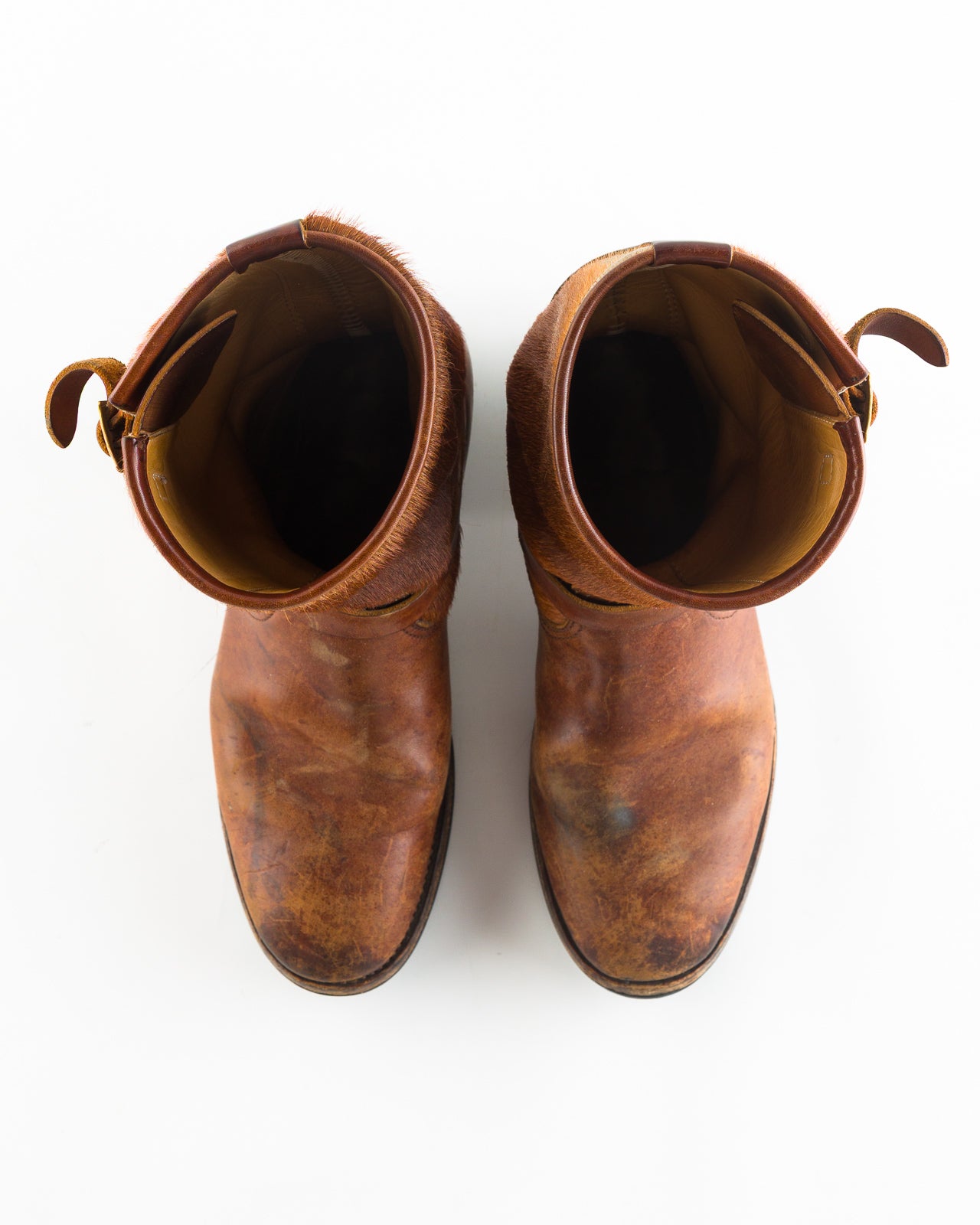 S&S x Attractions 444 Engineer Boot - Brown Horsehair – Standard & Strange