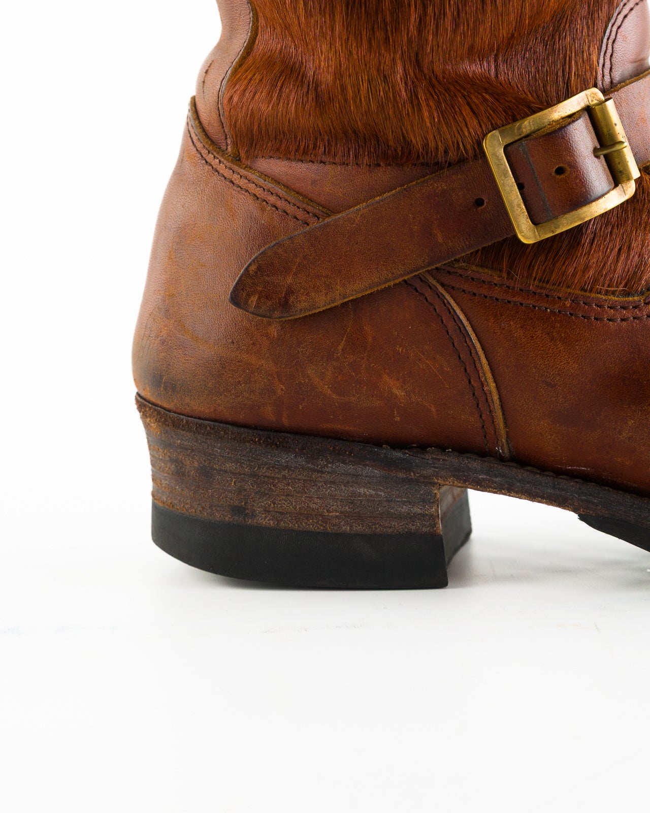 S&S x Attractions 444 Engineer Boot - Brown Horsehair – Standard & Strange