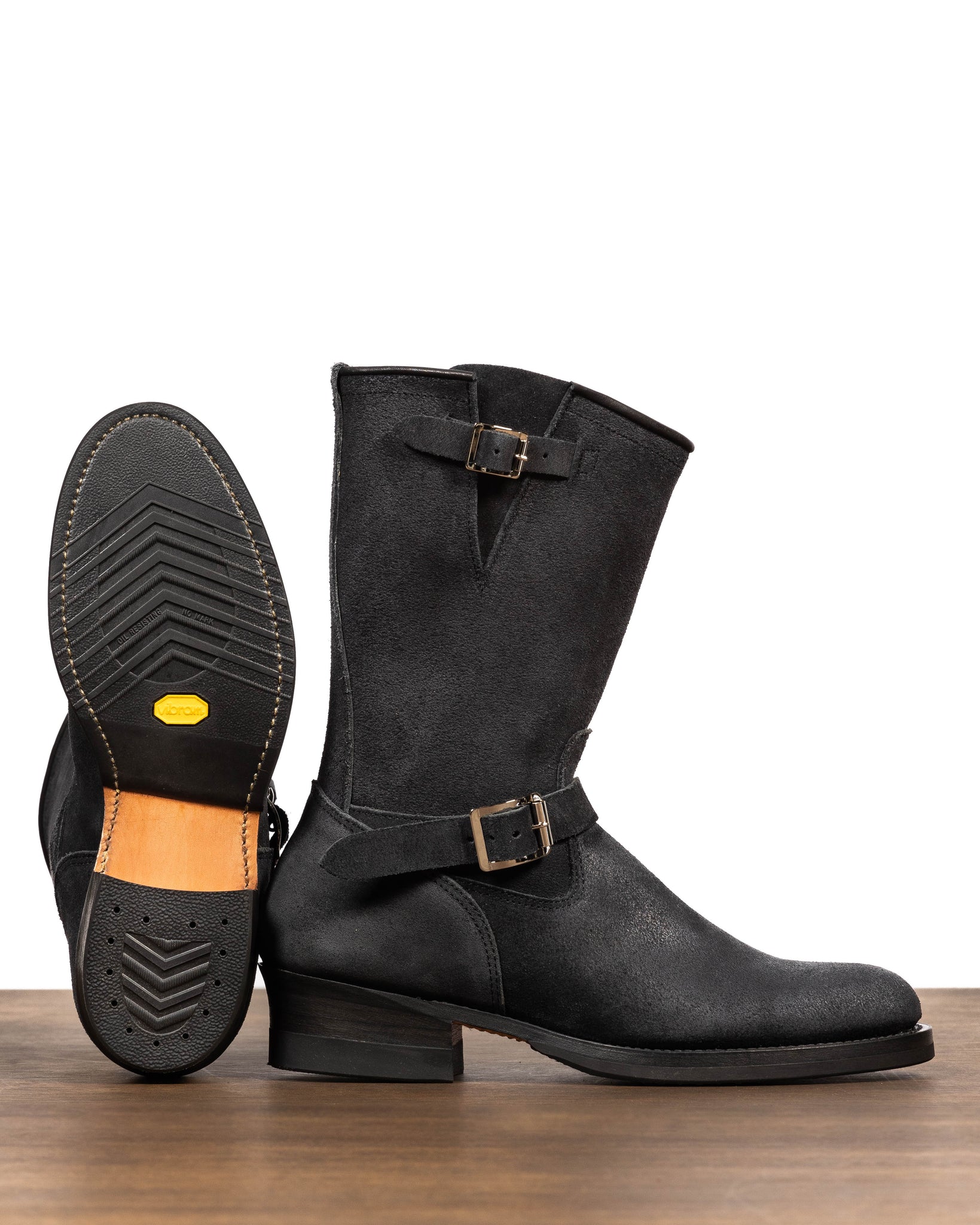 Attractions Suede Engineer Boot - Black – Standard & Strange