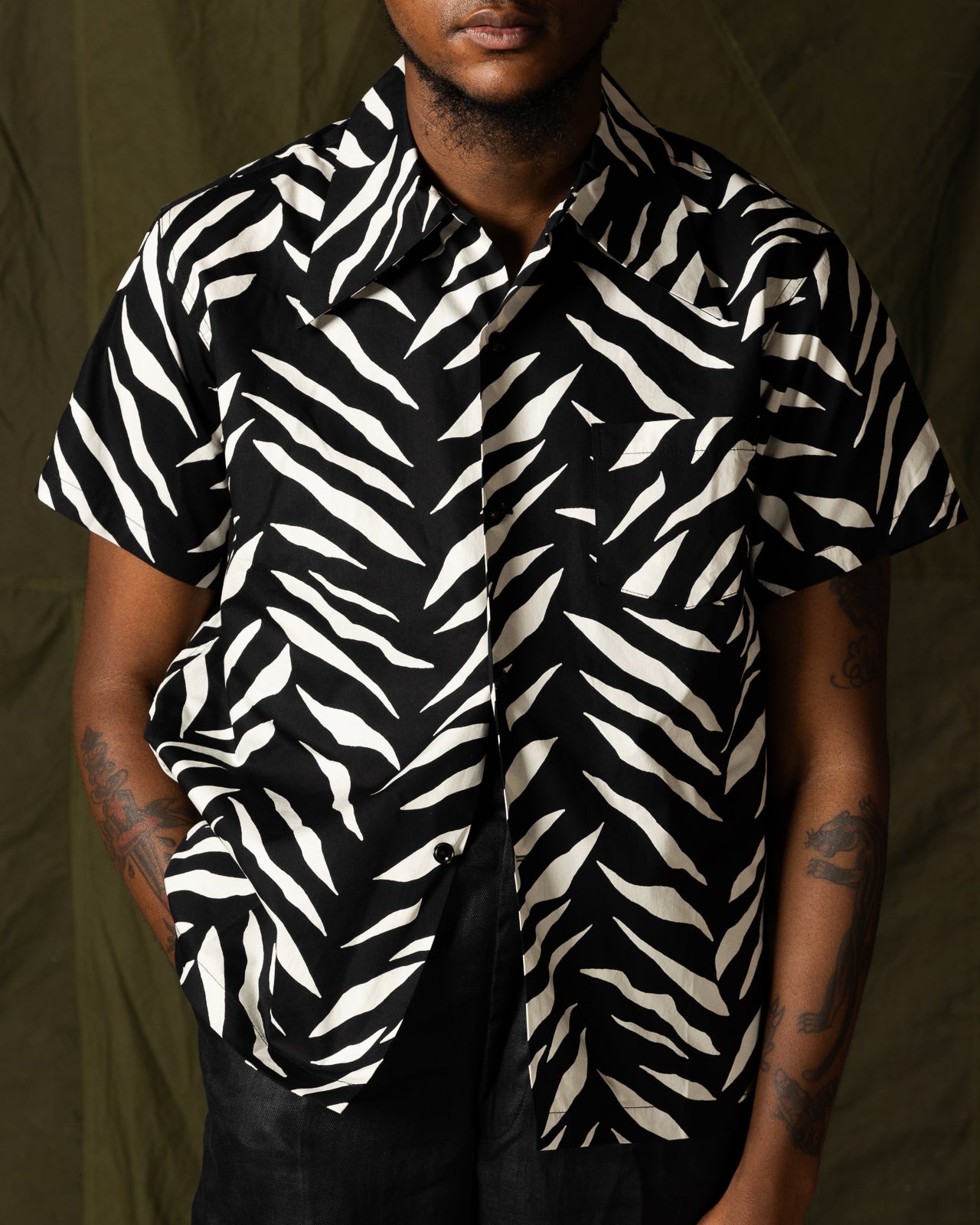 Attractions Zebra Shirt - Black – Standard & Strange