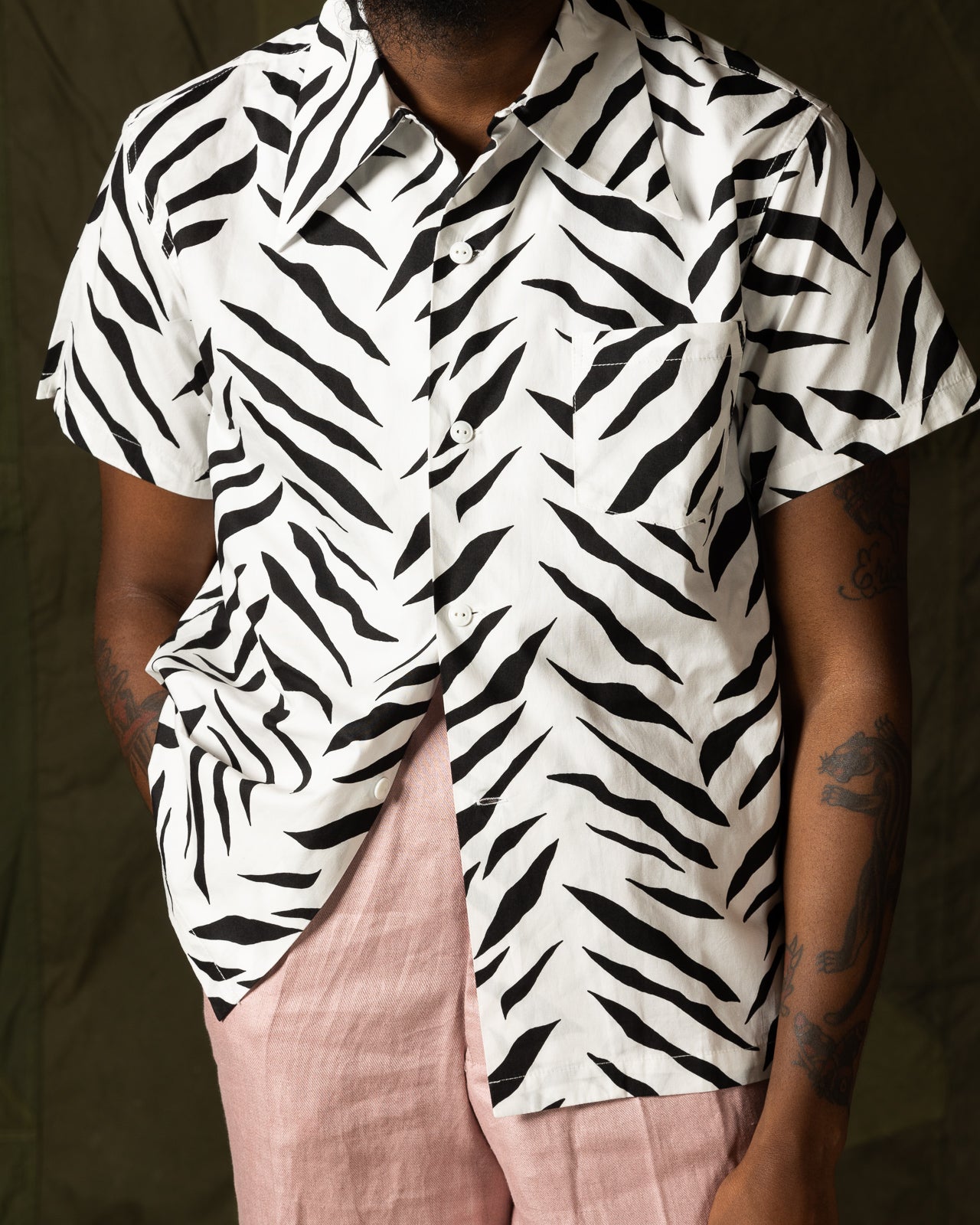 Attractions Zebra Shirt - White – Standard & Strange