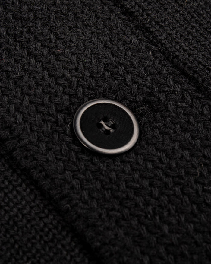 Black Sign 1920s Worsted Byron Collar Jersey x Border Sleeves - Mat ...