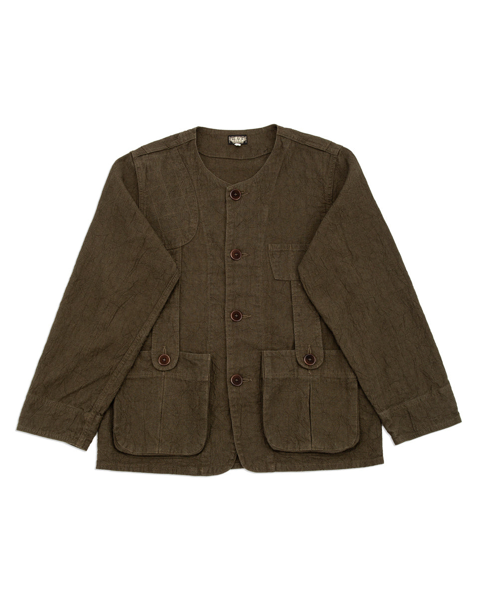 Black Sign Linen Canvas Shooting Jacket - Hide Green – Standard & Strange