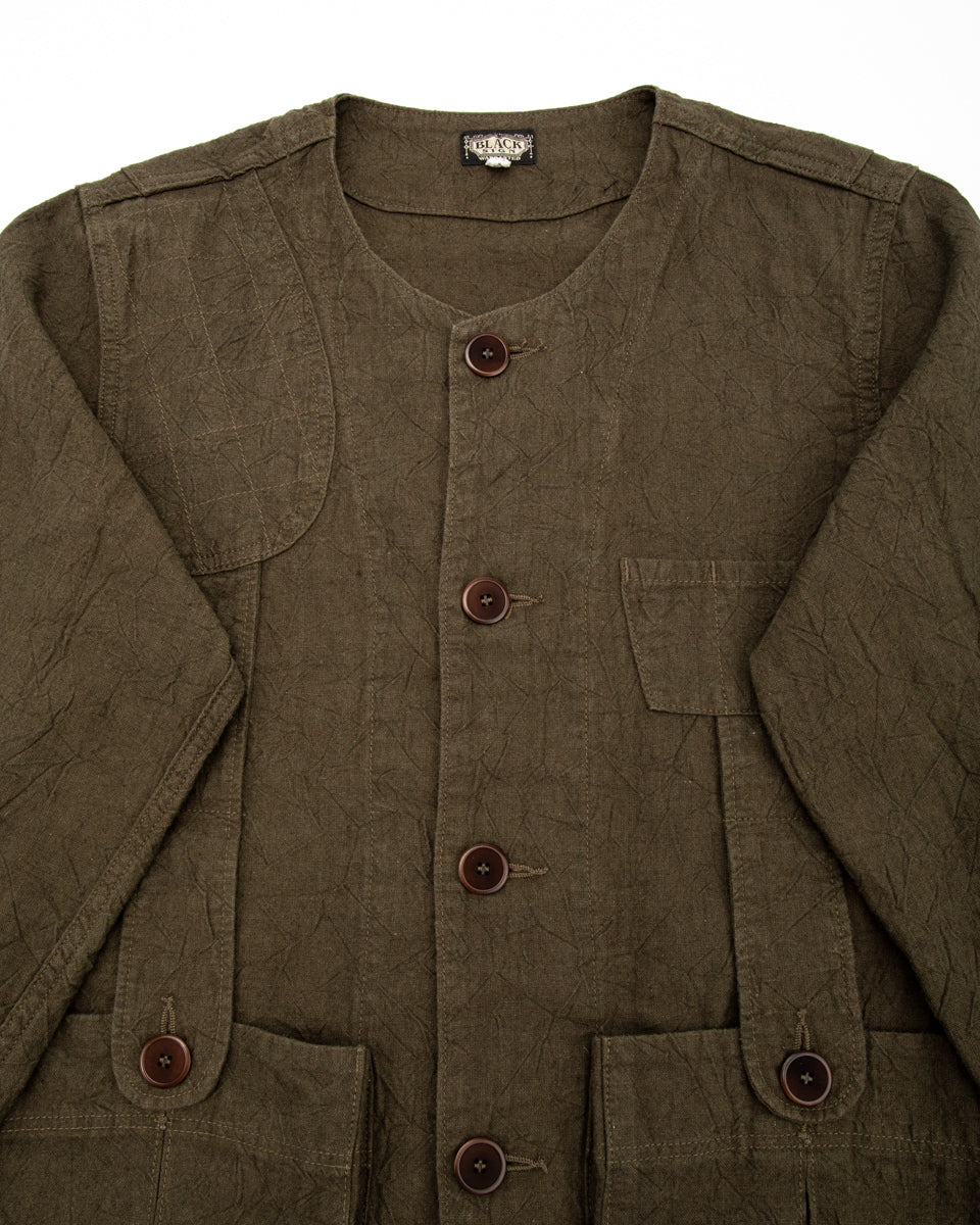 Black Sign Linen Canvas Shooting Jacket - Hide Green – Standard & Strange
