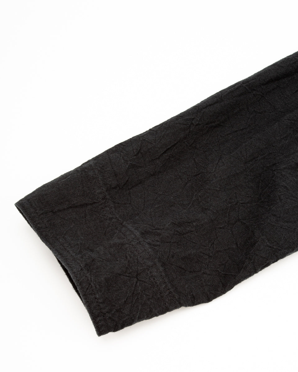 Black Sign Linen Canvas Shooting Jacket - Midnight Black – Standard ...