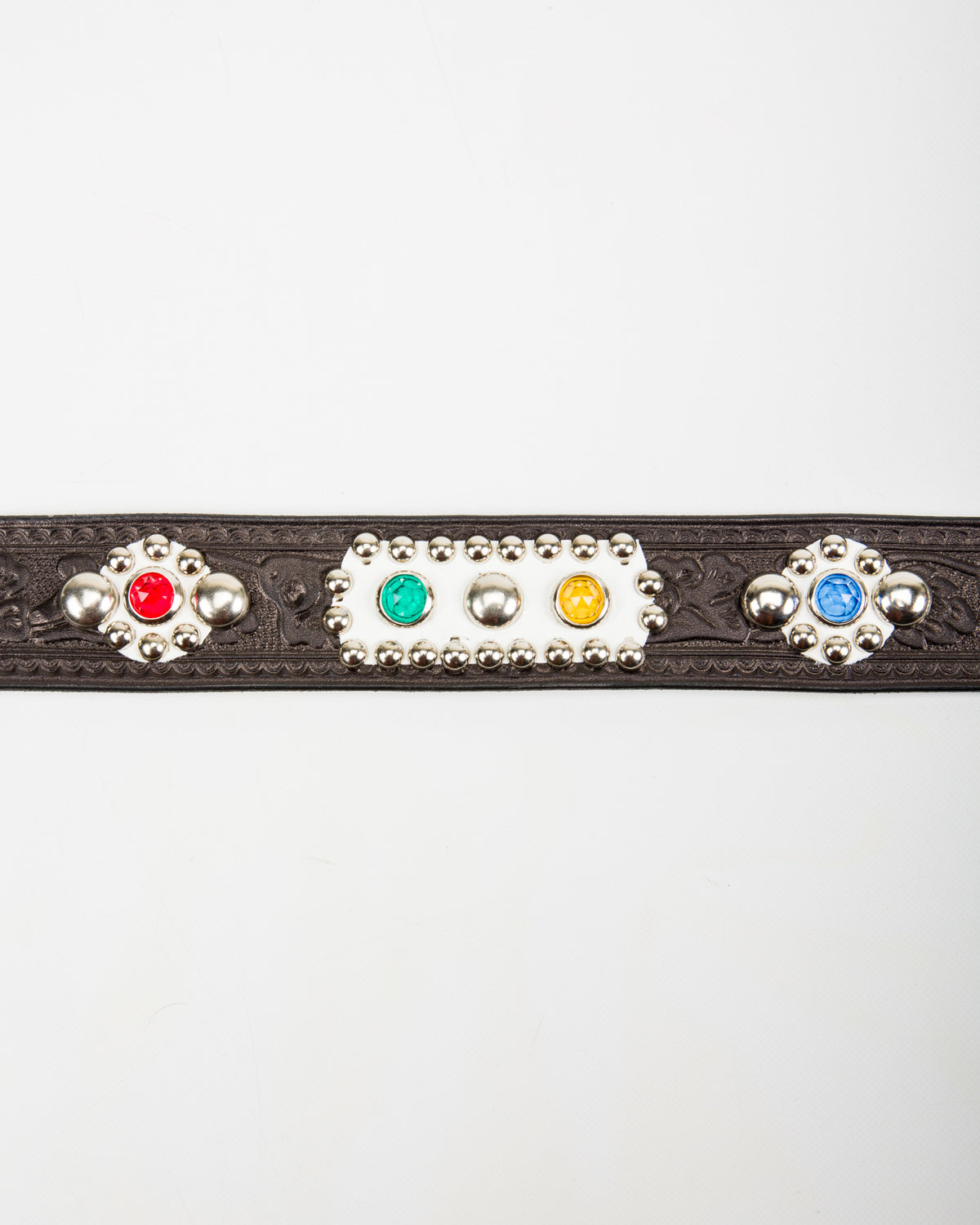 California Poppy Three Piece Tapered Belt - No.308 Black/White ...
