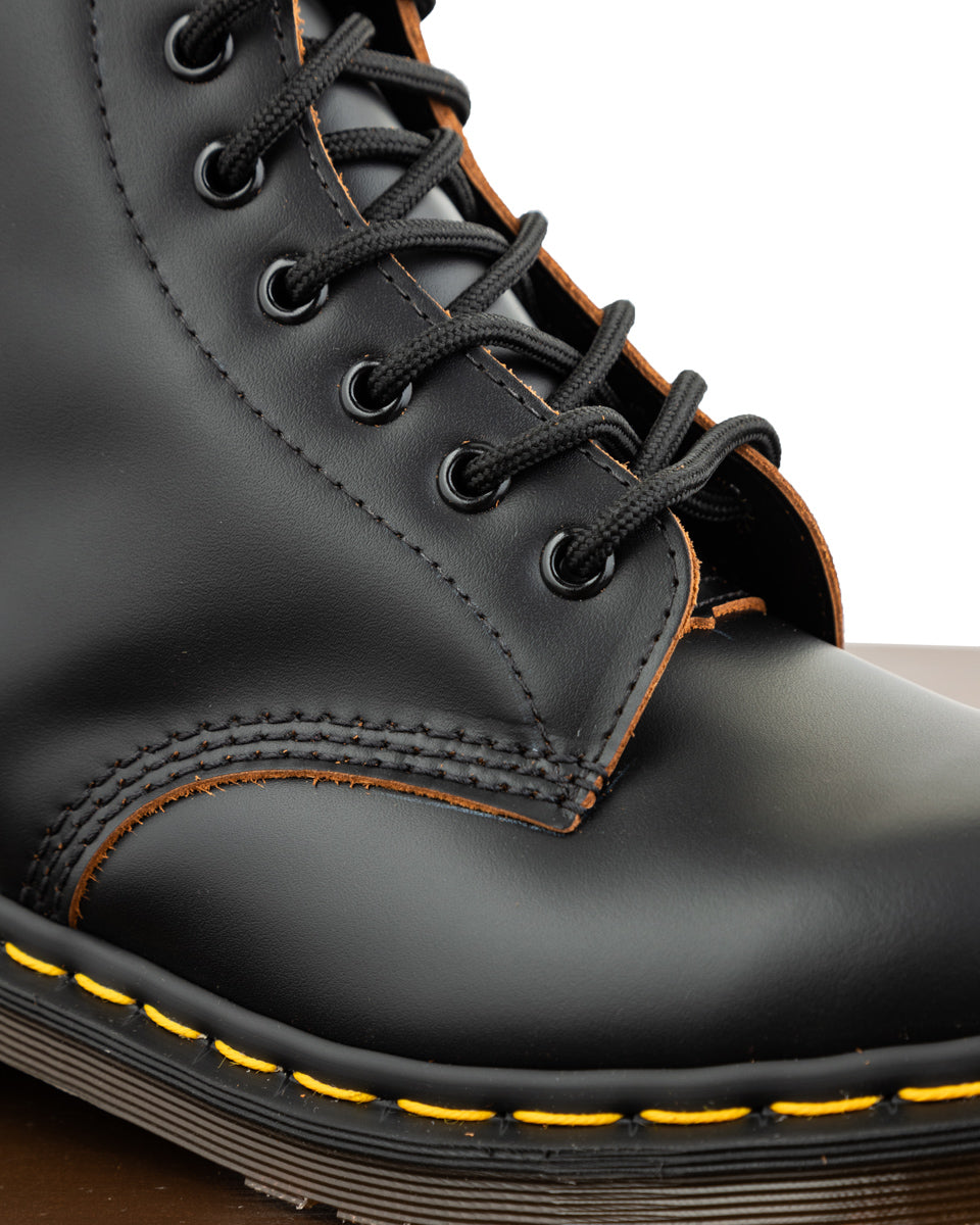 Dr. Martens 1460 Vintage Made in England Lace Up Boots - Black Quilon ...
