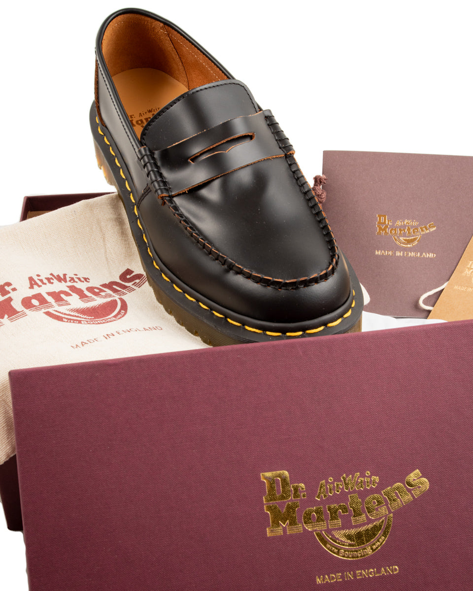 Dr. Martens Penton Bex Made in England Loafers - Black Quilon ...