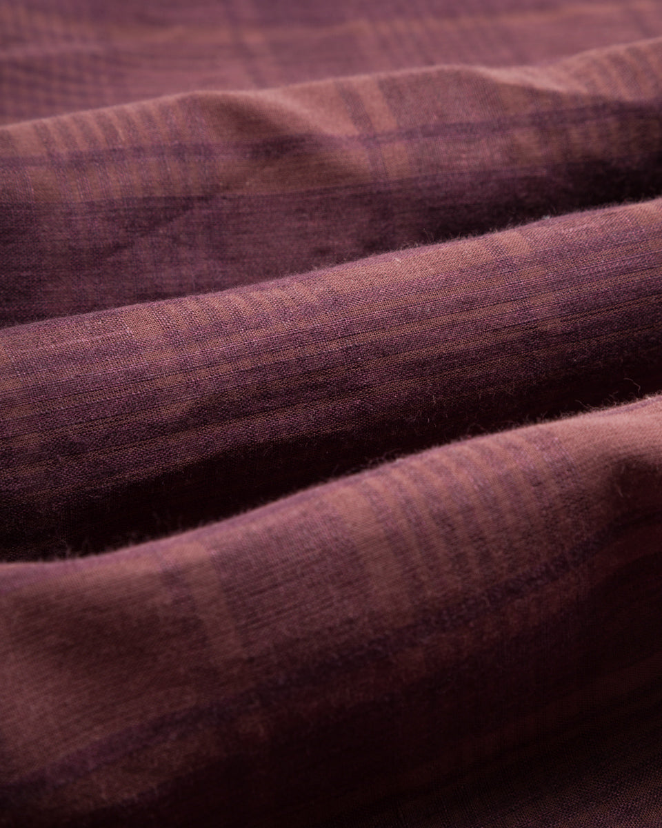 Cotton Linen Check Skirt - Brown – Standard & Strange