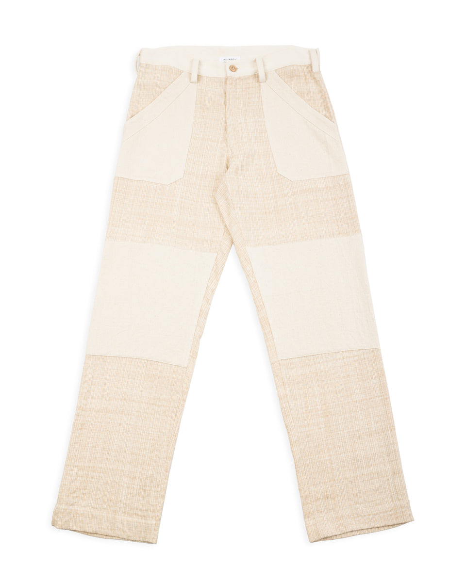 Isaac Pant - Patchwork Natural/Oat Spacedye – Standard & Strange