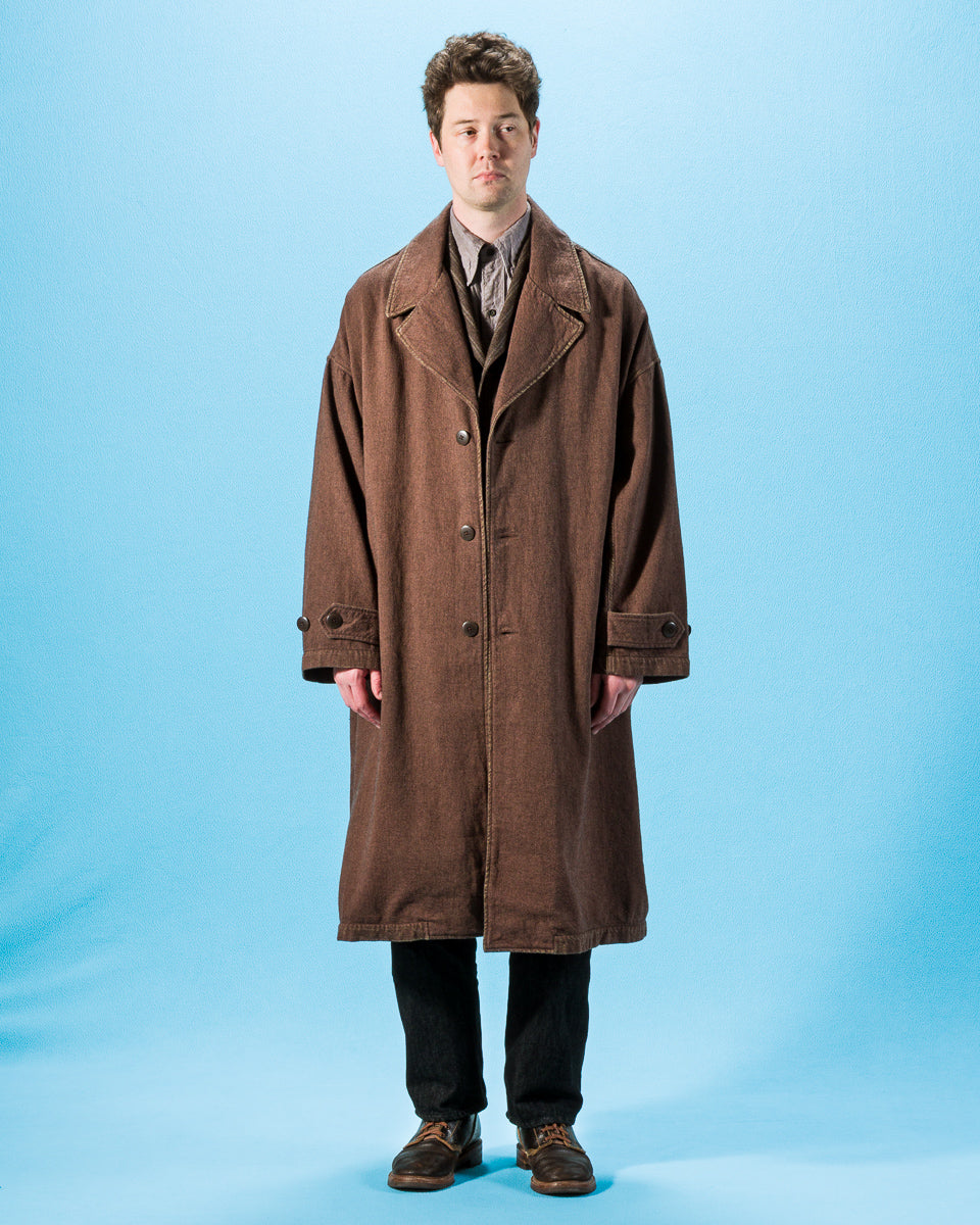 Kapital Twill Aging-Wool CAVALIER Coat - Brown – Standard & Strange