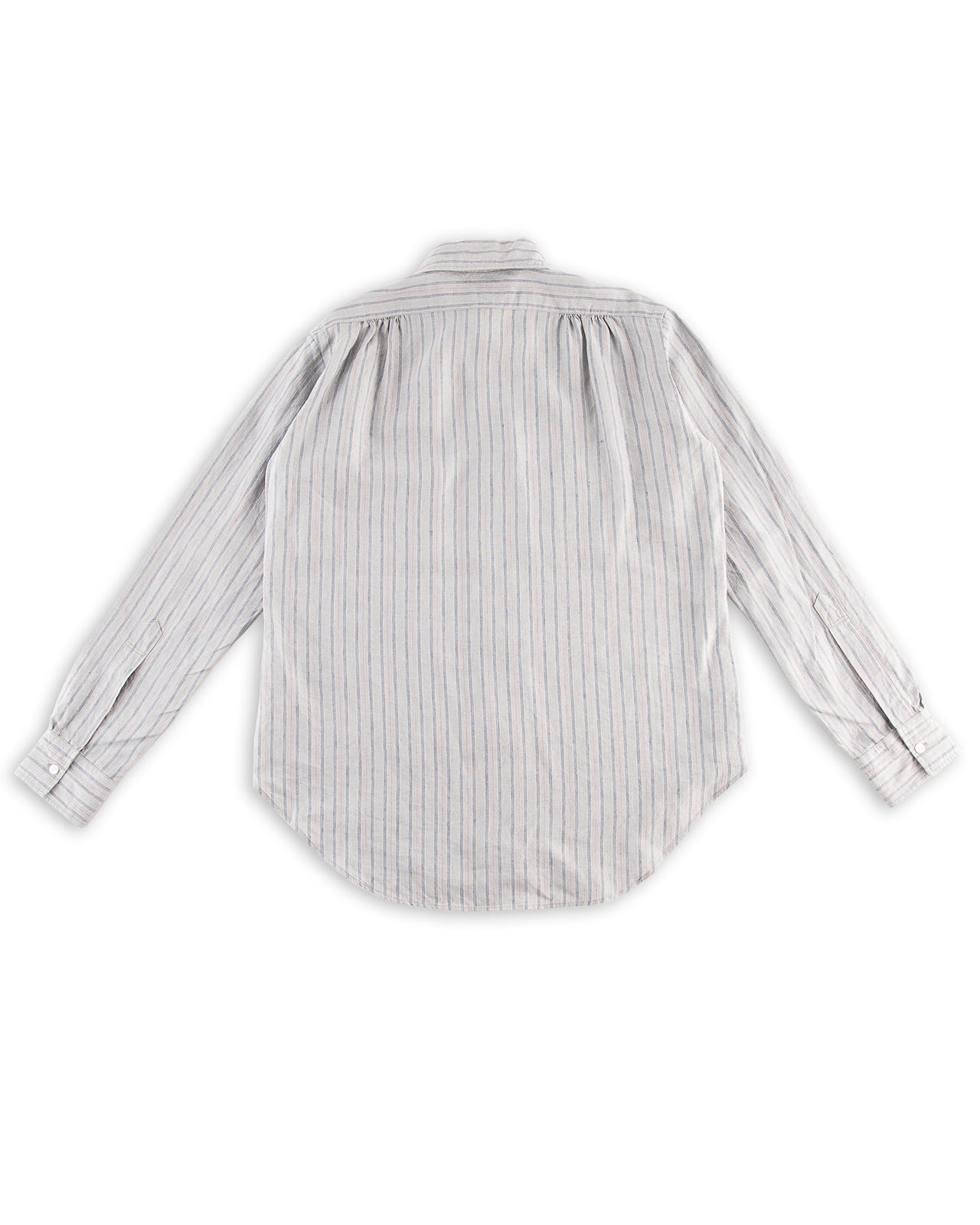 MotivMfg Authentic Fit BD Shirt - Superfine Linen Broadcloth Aqua/Buff ...