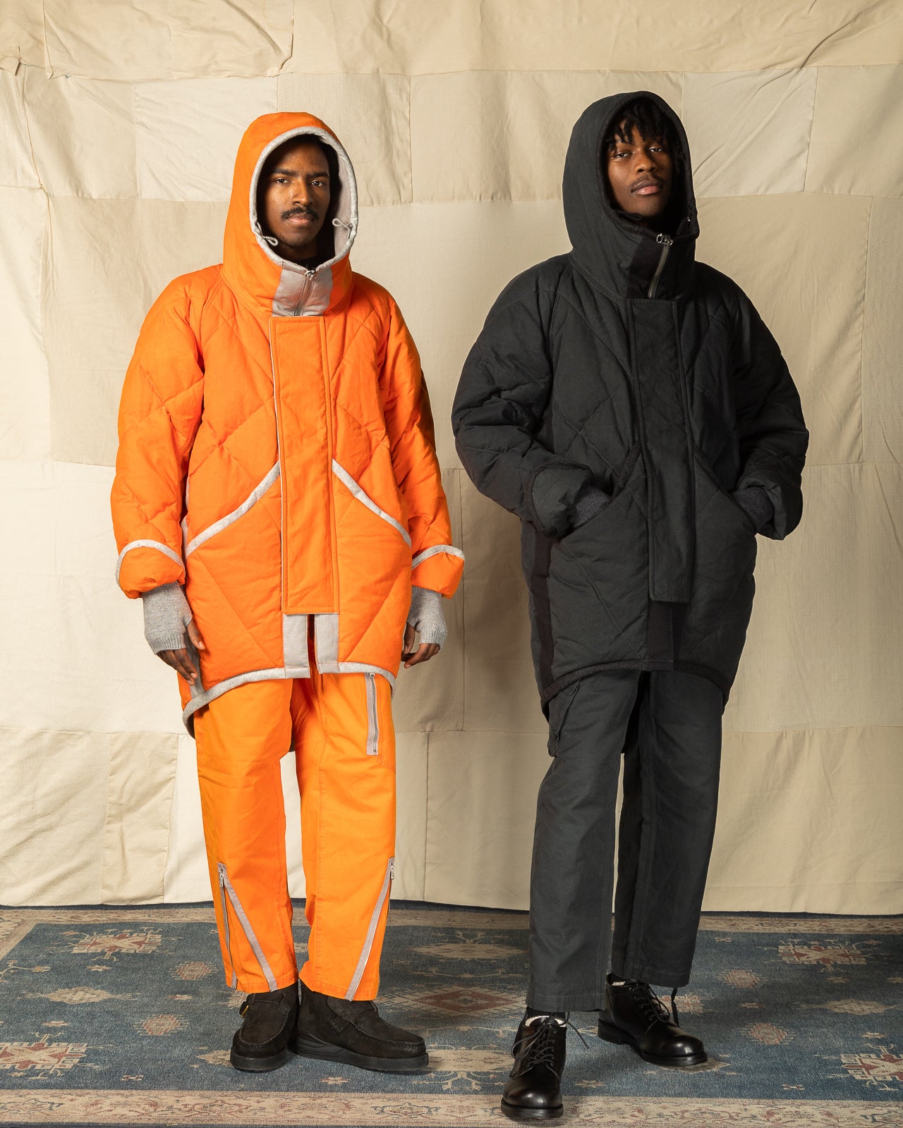 MotivMfg Lander Down Coat - Charcoal Halley Stevenson "Military ...