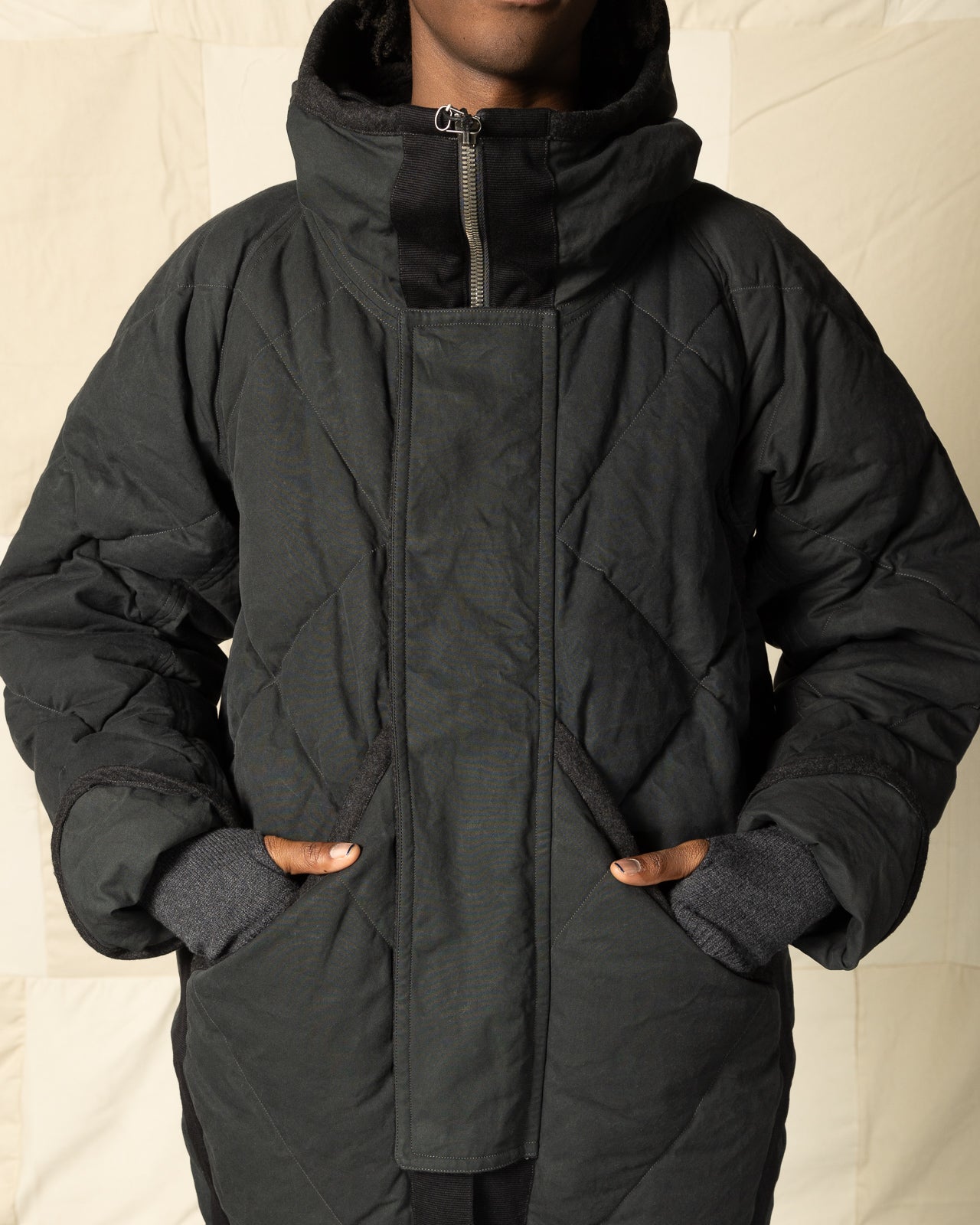 MotivMfg Lander Down Coat - Charcoal Halley Stevenson "Military ...