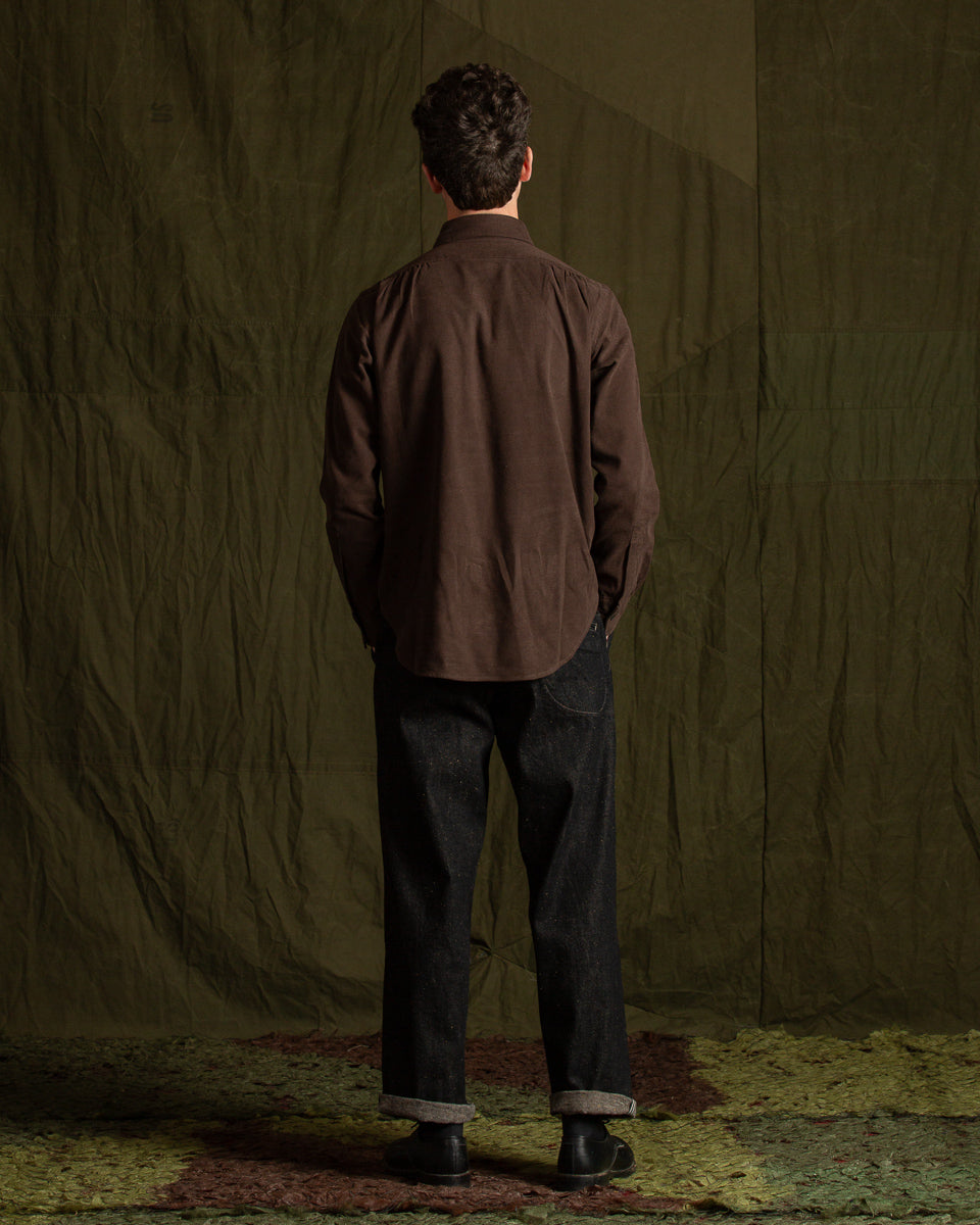 MotivMfg Authentic Fit BD Shirt - Maroon Japanese Cotton Flannel – Standard & Strange