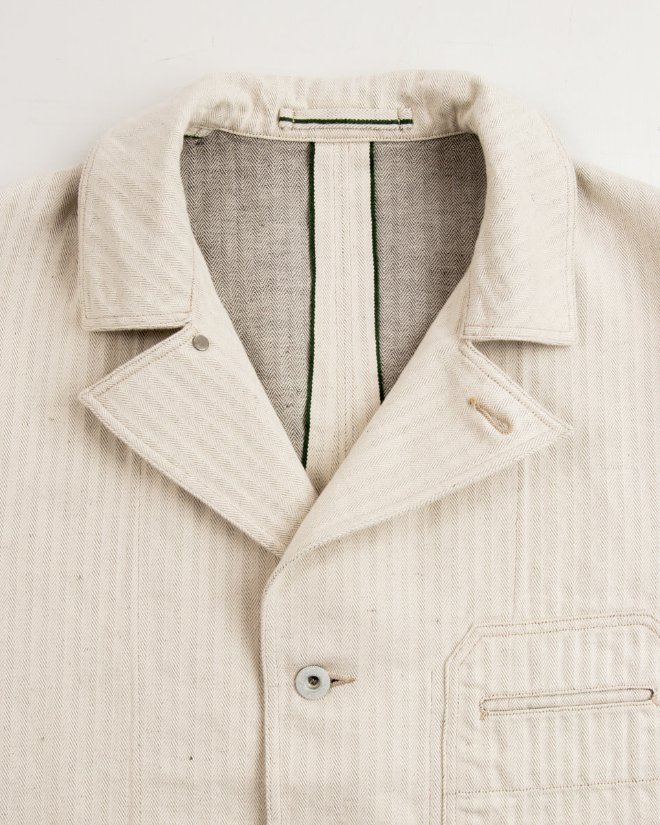 MotivMfg Castel Denim Jacket - Original Herringbone Denim/Natural ...