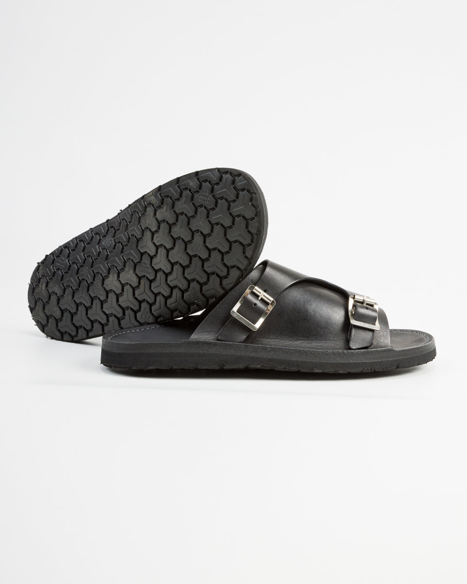 Tokyo Sandal Double Monk Sandal - Black – Standard & Strange