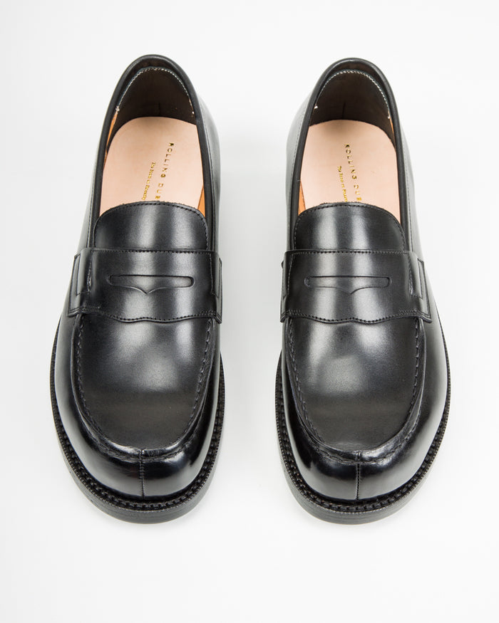 In'Ei Coin Loafers - Black Dutch Box Calf – Standard & Strange
