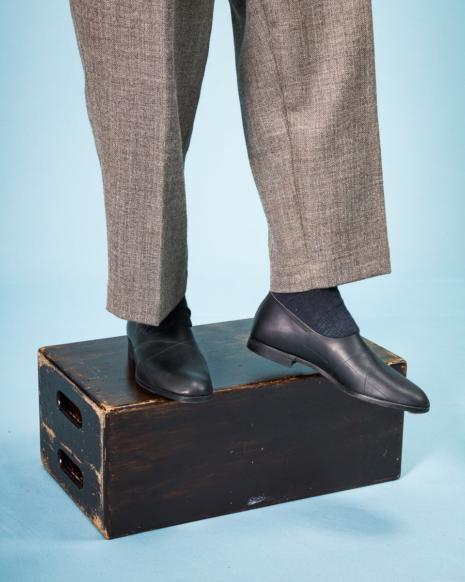 Rolling Dub Trio Spider Slip-Ons - Black Guidi Calf – Standard & Strange