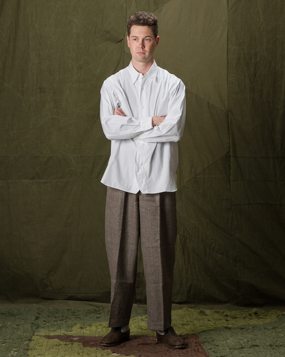 Senui Inside Pockets Shirt - White Broad – Standard & Strange