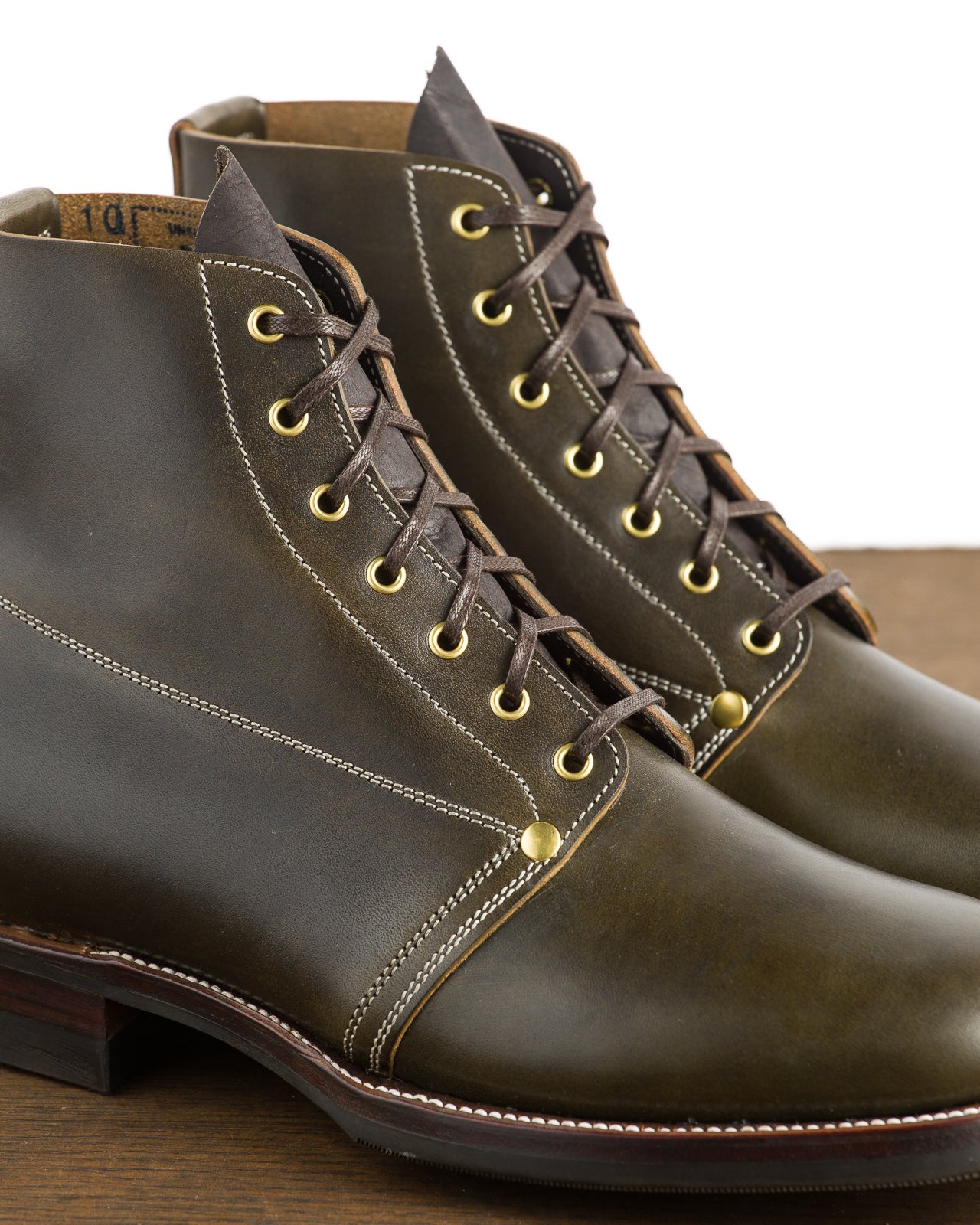 S&S x Unsung House - Unsung House Slog Boot - Walnut Overdye Olive ...