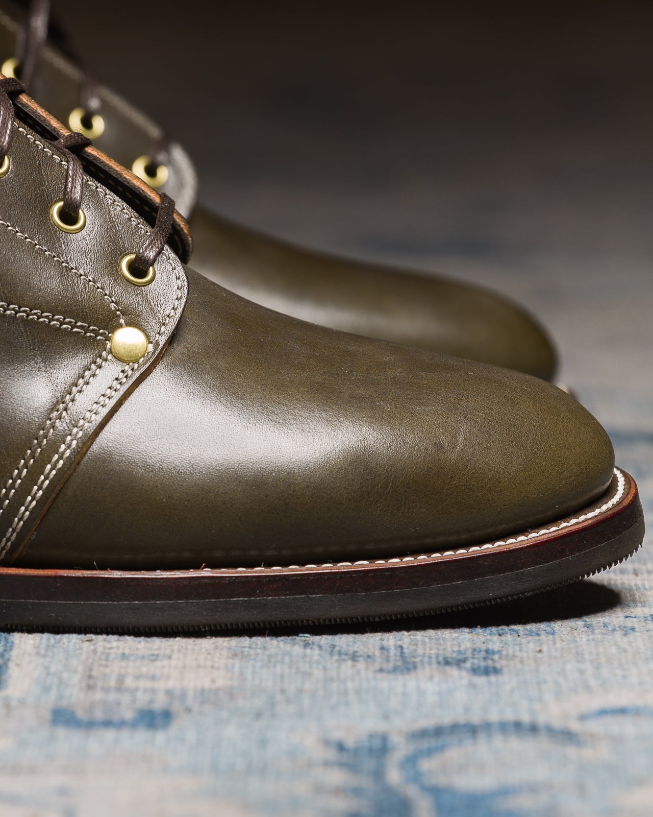 S&S x Unsung House - Unsung House Slog Boot - Walnut Overdye Olive ...