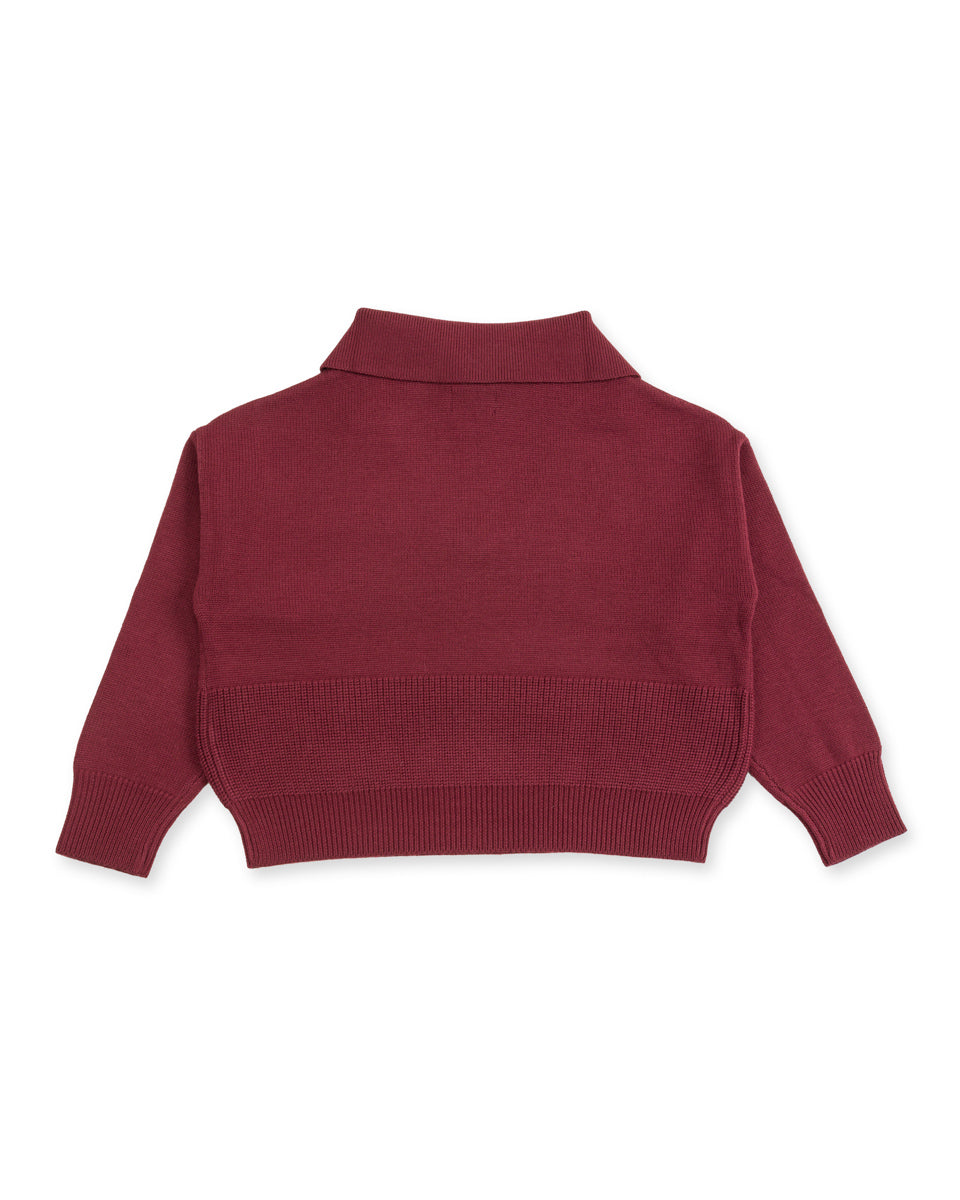 W'Menswear Track Sweater - Burgundy – Standard & Strange