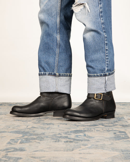 Y'2 Leather Engineer Boot - Sumi Dyed Horse (SHB-01) – Standard & Strange