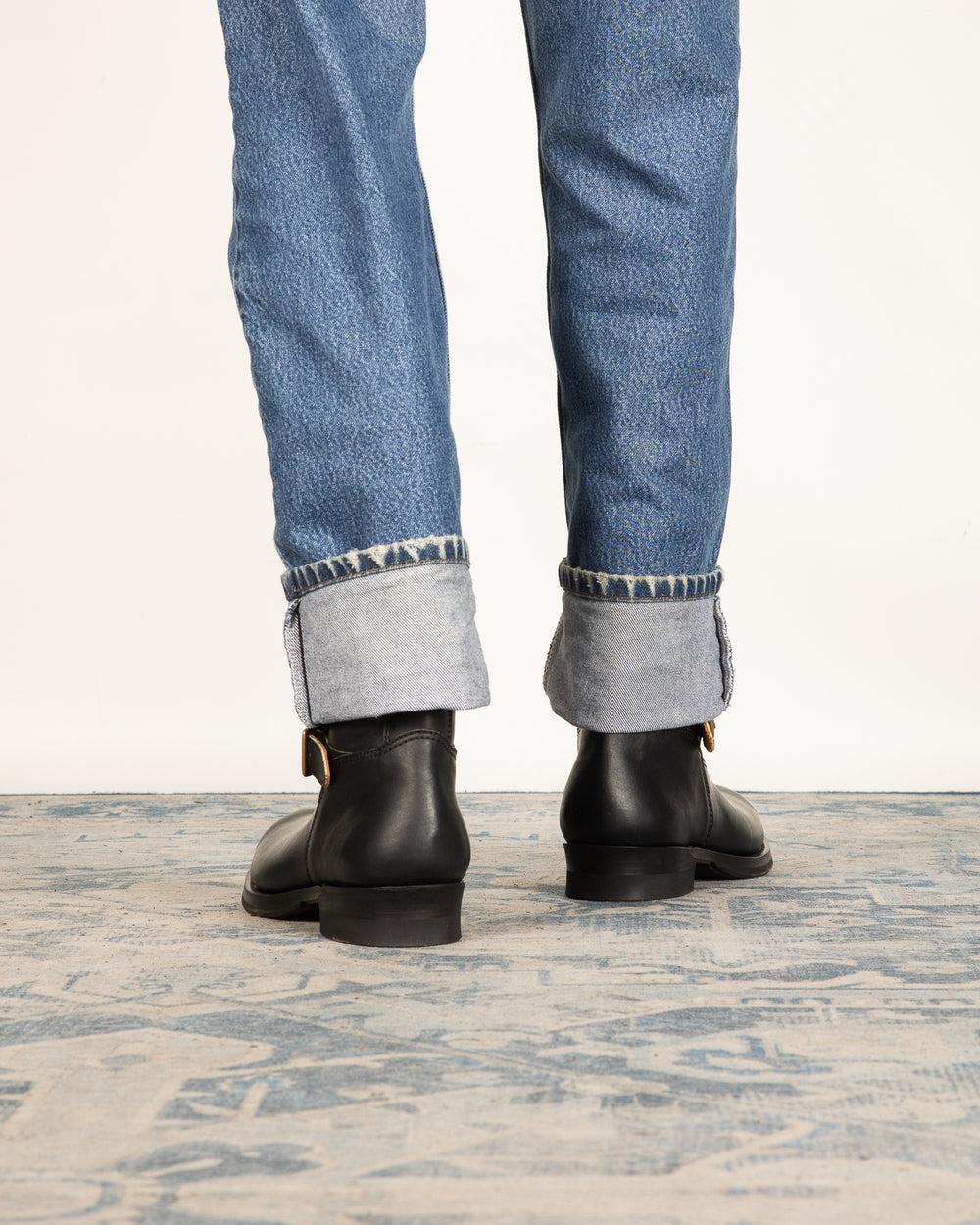Y'2 Leather Engineer Boot - Sumi Dyed Horse (SHB-01) – Standard & Strange