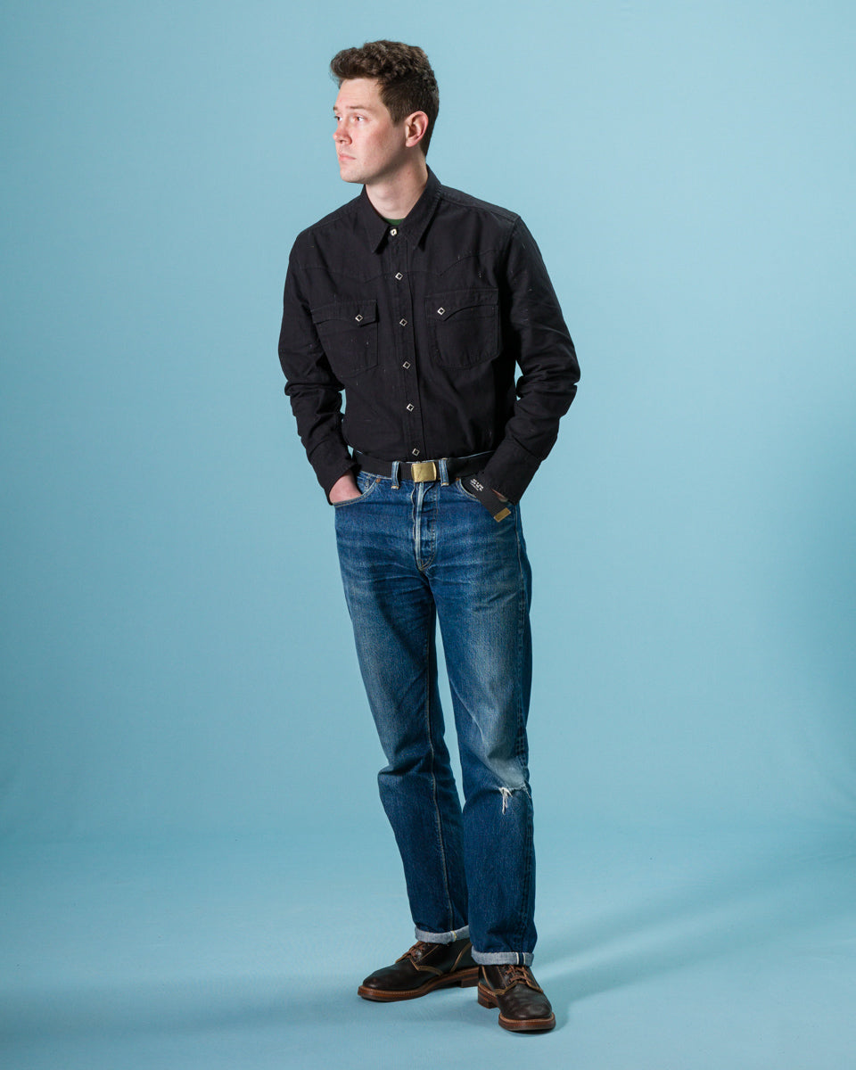 Freenote Calico Western Shirt - 9oz Black Ripstop – Standard & Strange
