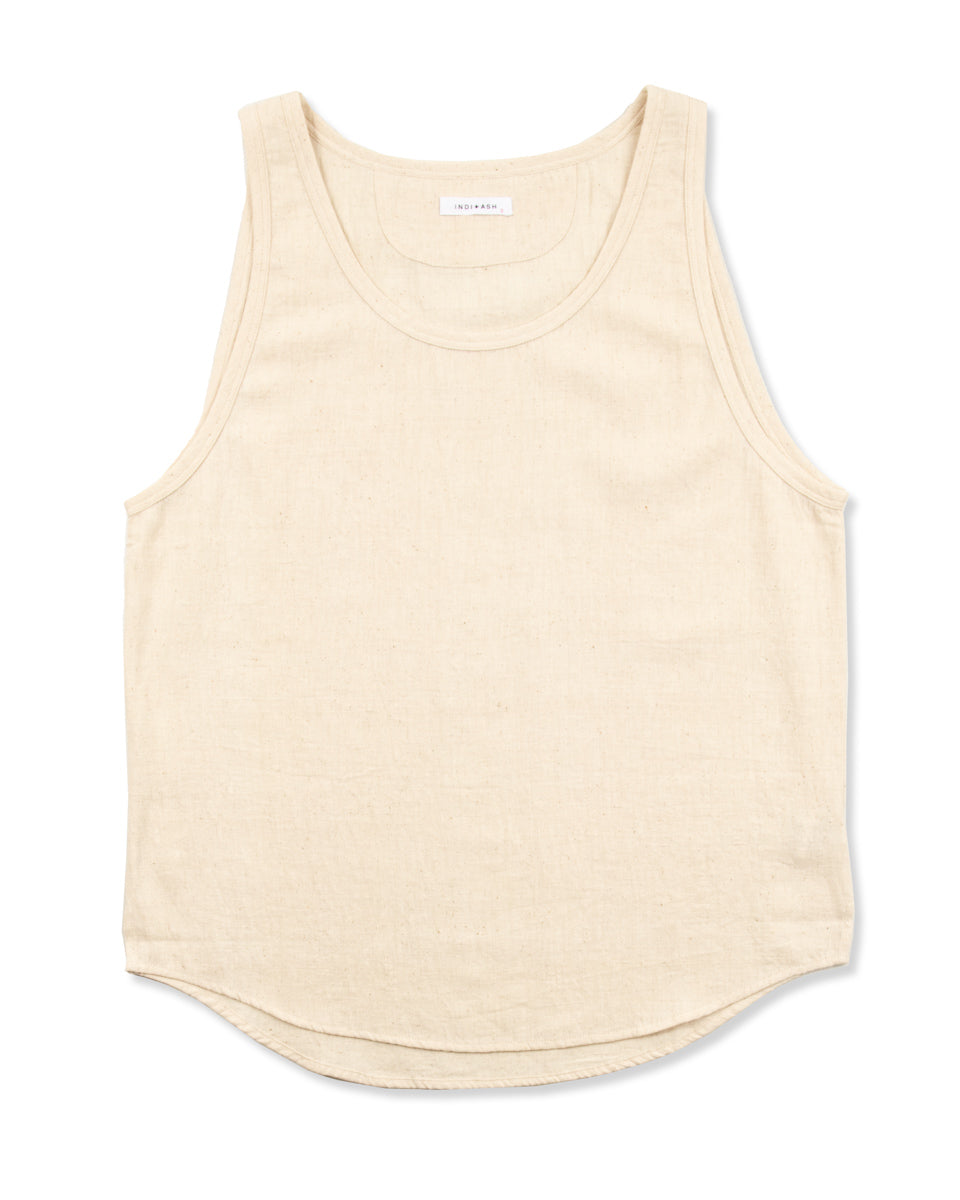 Indi + Ash Ripley Tank - Handwoven Kala Cotton Natural – Standard & Strange