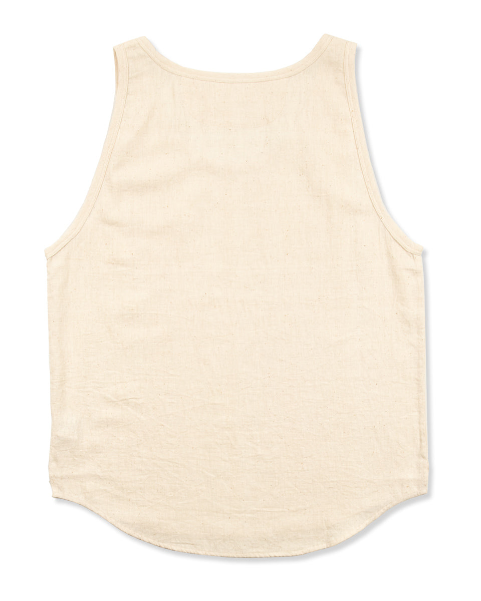 Indi + Ash Ripley Tank - Handwoven Kala Cotton Natural – Standard & Strange