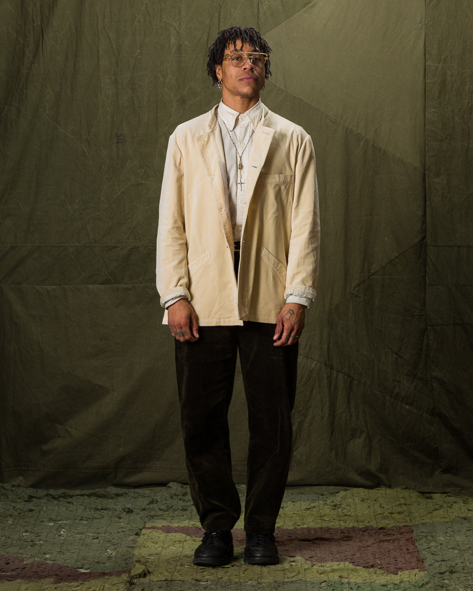 MotivMfg Diod Jacket - Cream Cotton Velvet – Standard & Strange