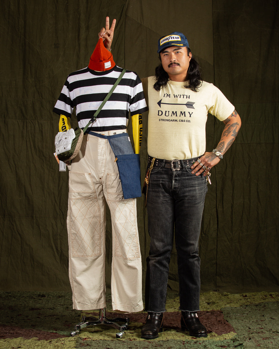 Warehouse I'm with Dummy T-Shirt - Yellow – Standard & Strange