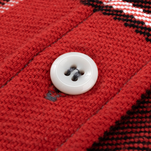 The Real McCoy's 8HU Napped Flannel Shirt / Tongass Plaid - Red ...