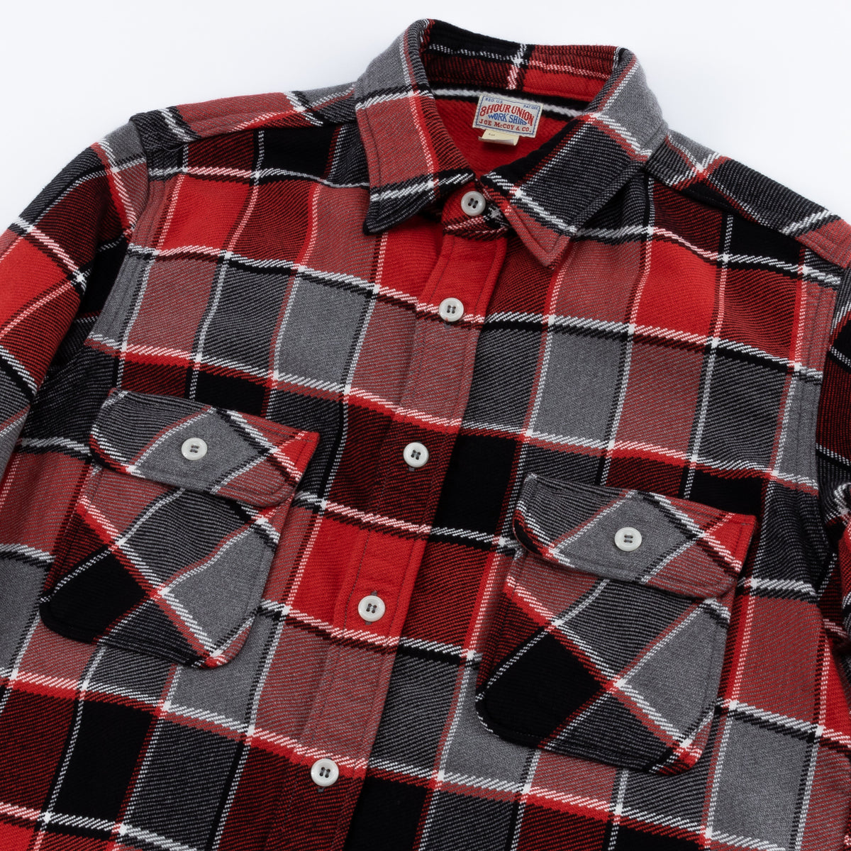 The Real McCoy's 8HU Napped Flannel Shirt / Tongass Plaid - Red ...