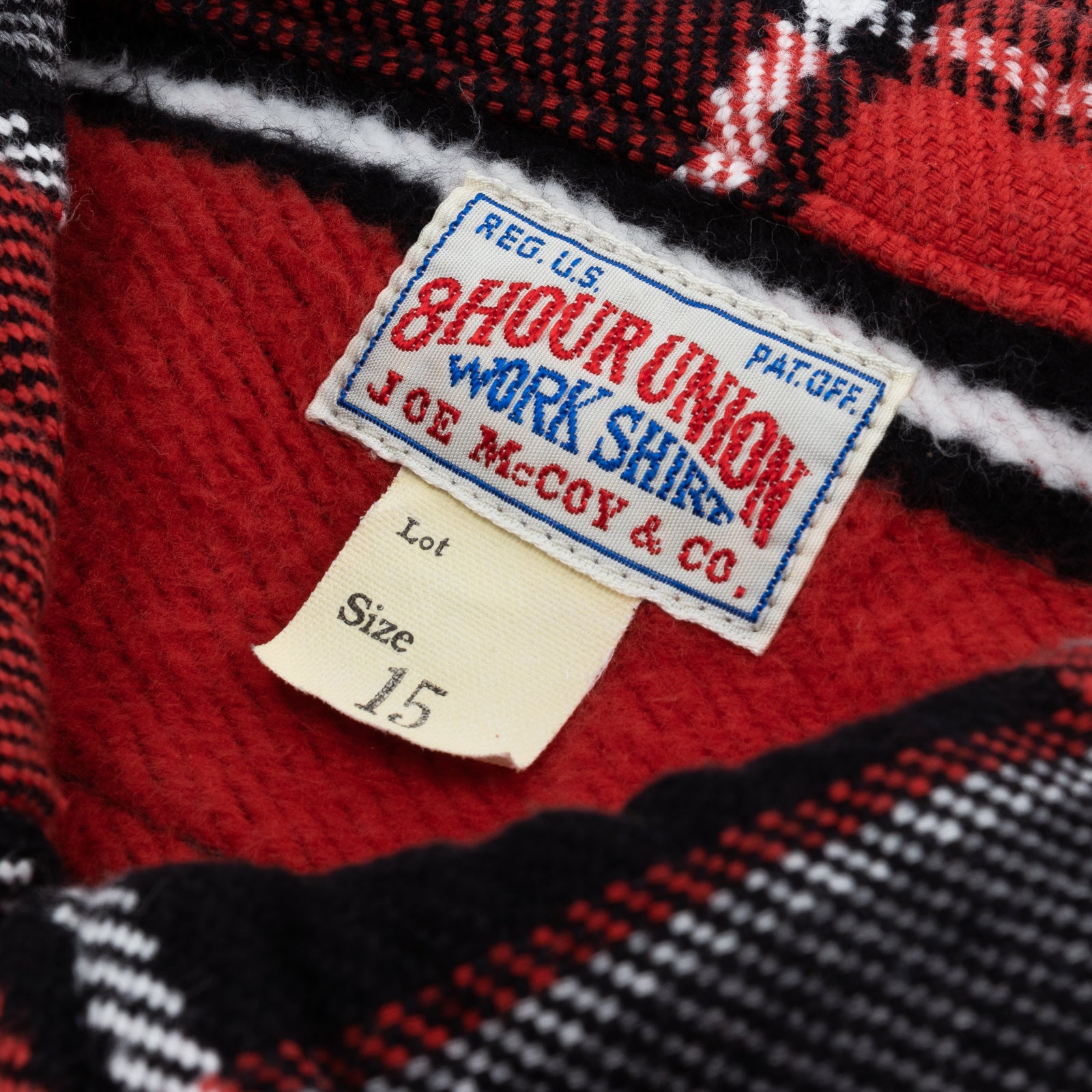 The Real McCoy's 8HU Napped Flannel Shirt / Tongass Plaid - Red ...