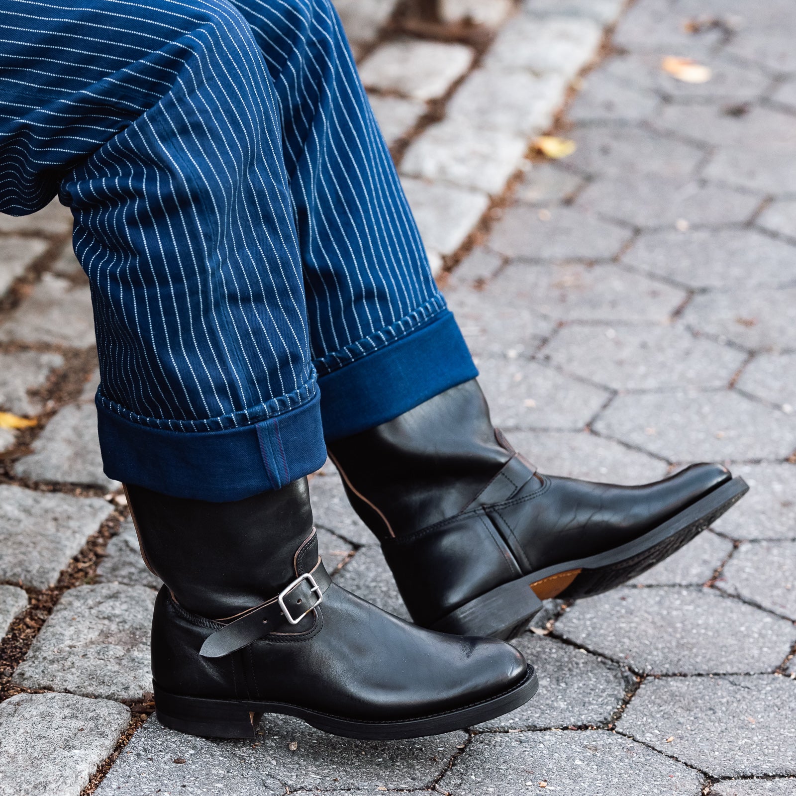 Black Sign BS Aviator Boots w/ Separate Biltrite Rubber - Black ...