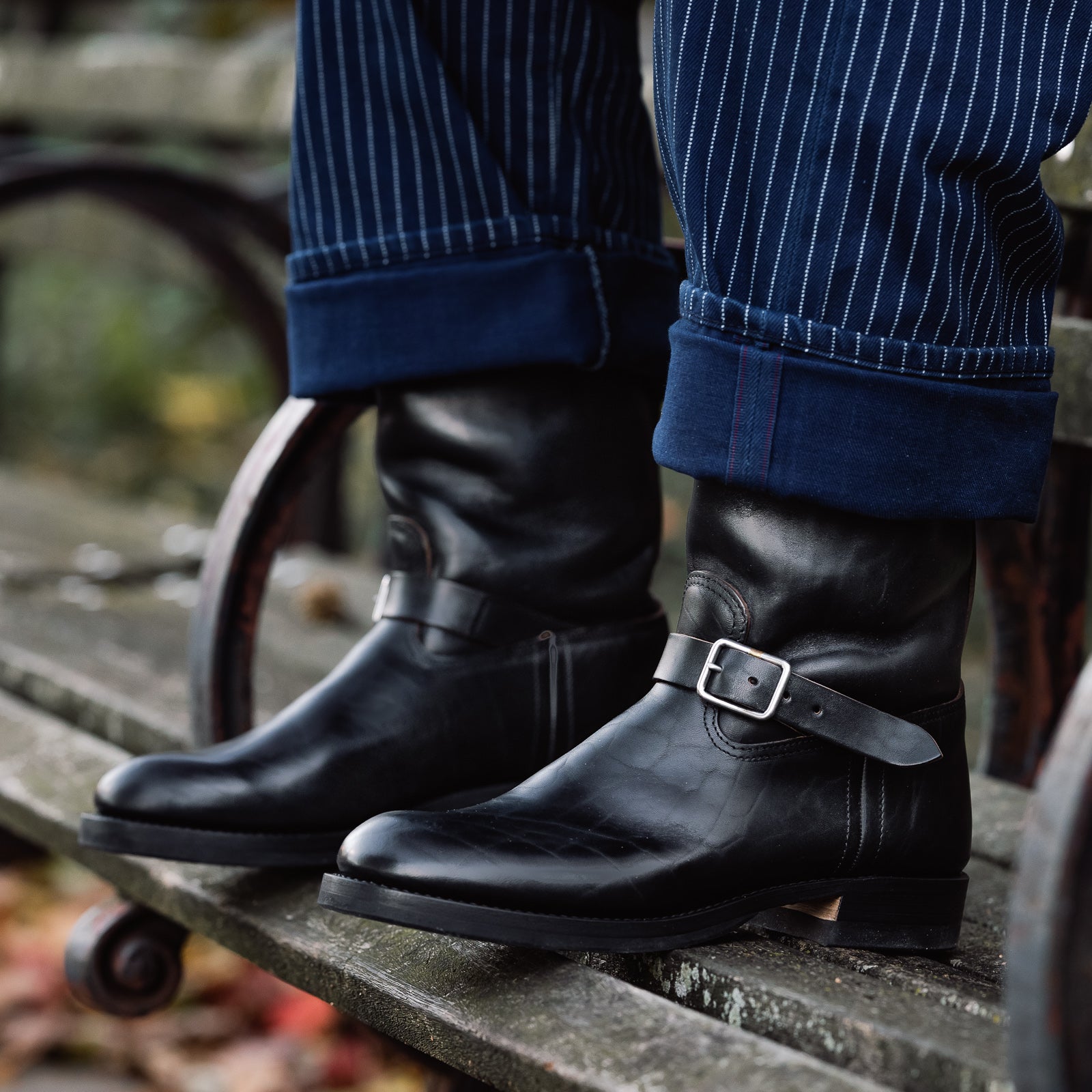 Black Sign BS Aviator Boots w/ Separate Biltrite Rubber - Black ...