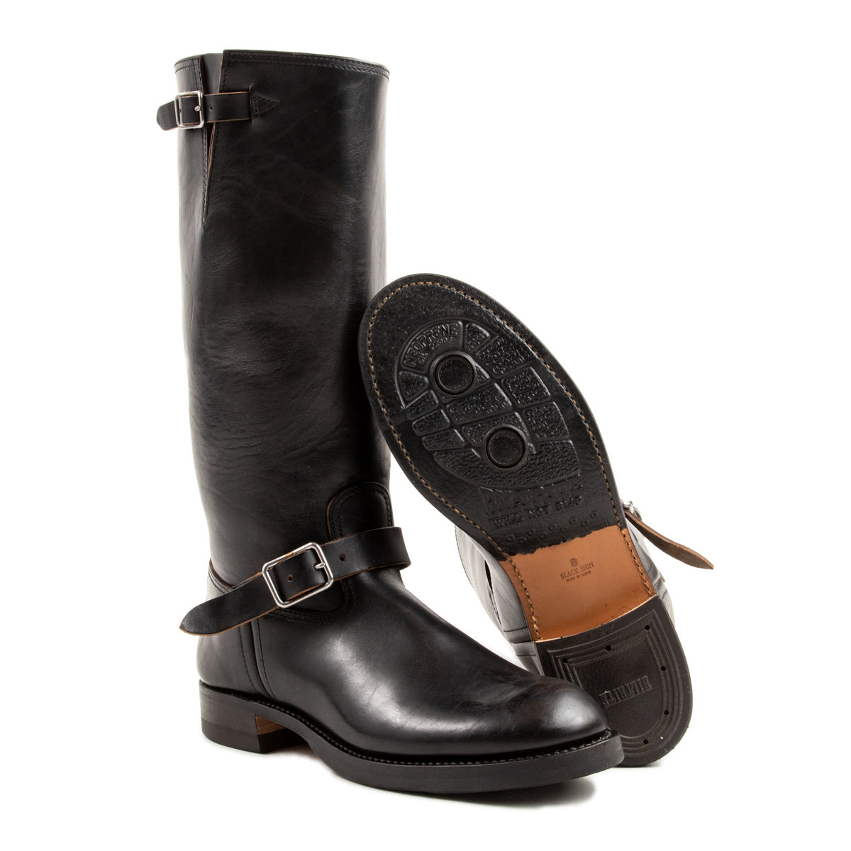 Black Sign BS Aviator Boots w/ Separate Biltrite Rubber - Black ...