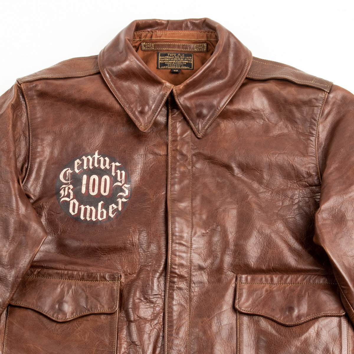 The Real McCoy's Type A-2 Leather Jacket - 100th Bomb Group Chapel in ...