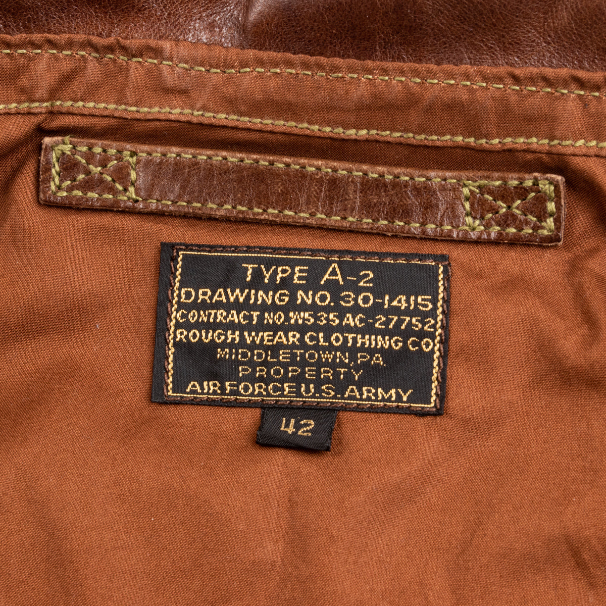 The Real McCoy's Type A-2 Leather Jacket - 100th Bomb Group Chapel in – Standard & Strange