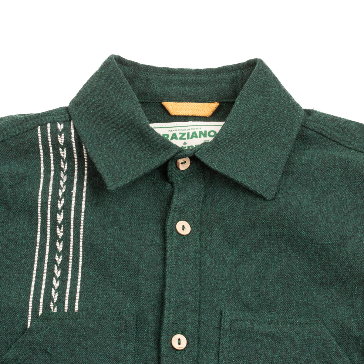 Graziano and Gutiérrez Work-Shirt - Green Striped – Standard & Strange