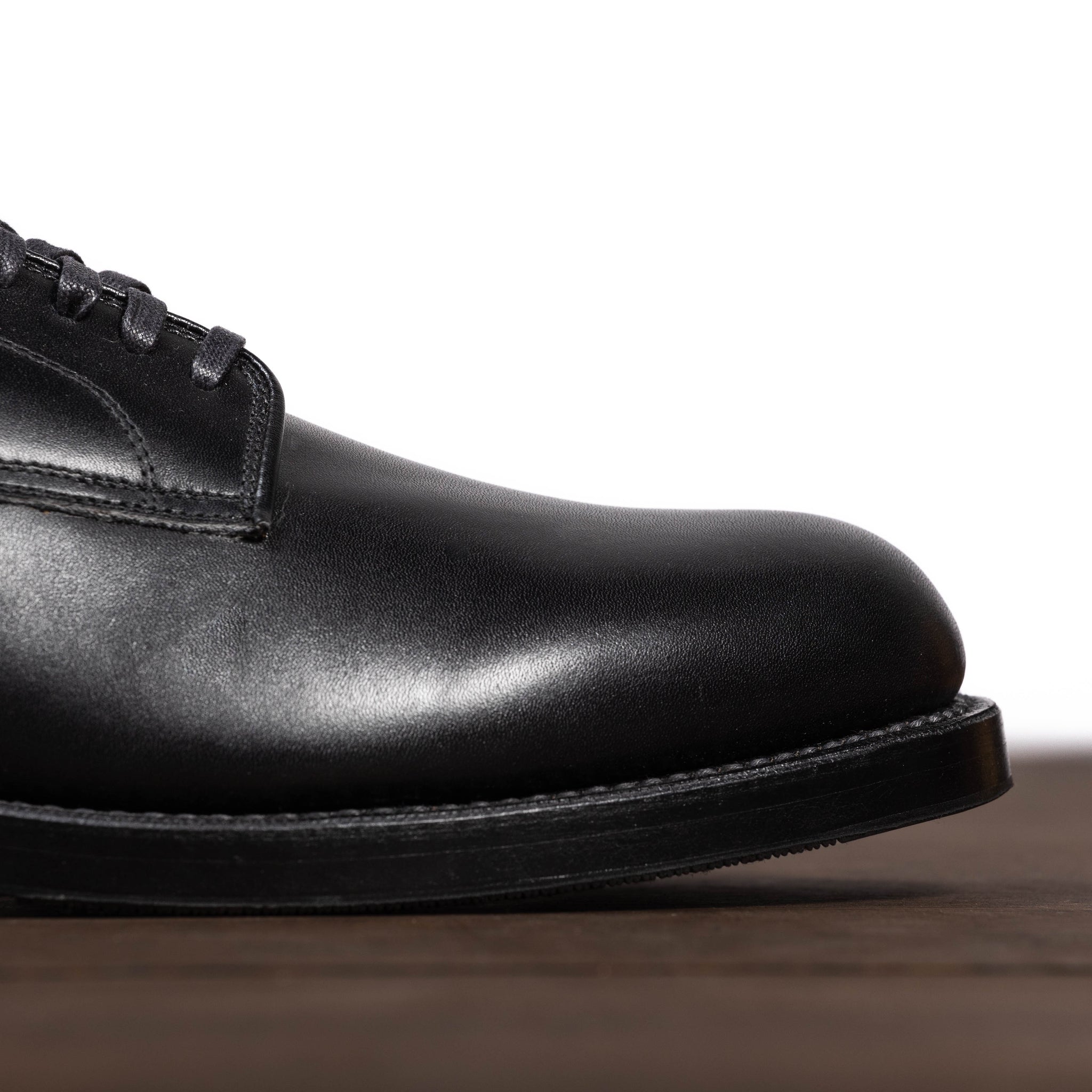 John Lofgren USN Low Quarter Shoes - Black Calfskin – Standard & Strange