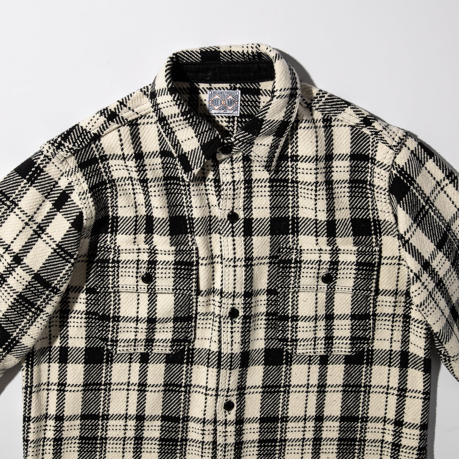 The Real McCoy's 8HU Heavy Weight Flannel Shirt - White – Standard ...